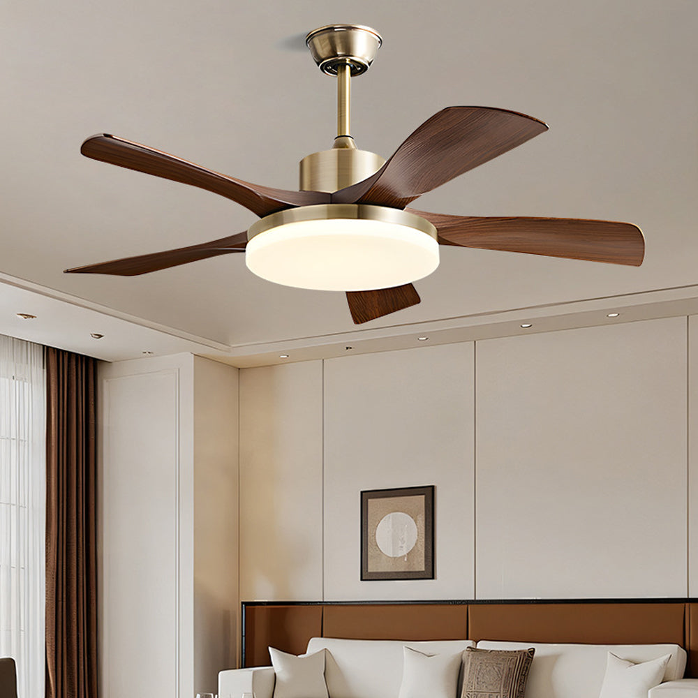Lightcollects Modern Low Profile Acrylic LED Ceiling Fan With Light ...