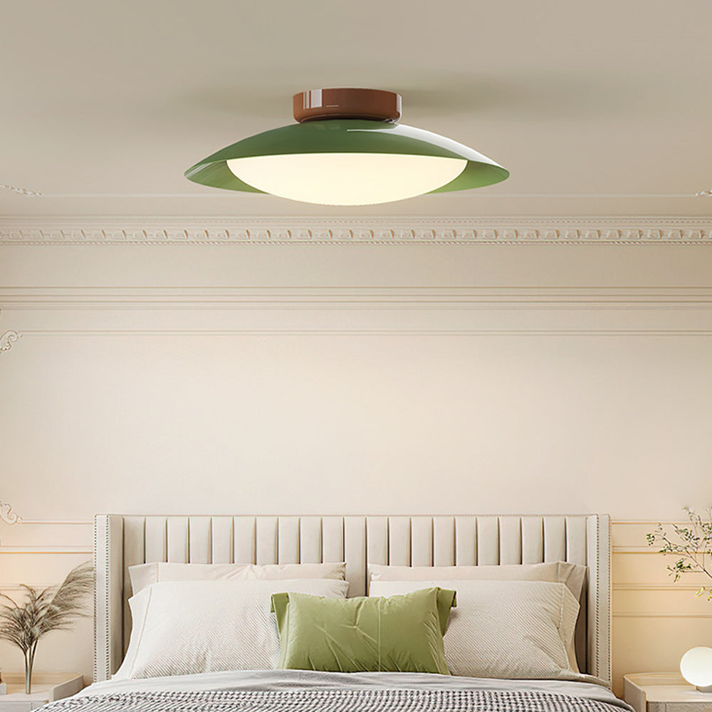 Lightcollects Home Mid-Century Cream Iron LED Ceiling Lamp ...