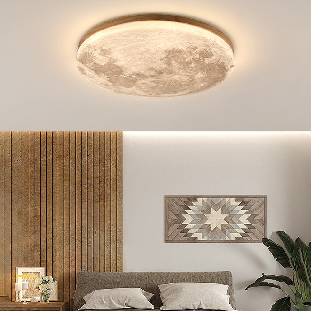 Lightcollects Home Modern Round LED Moon Acrylic Home Decor Ceiling ...