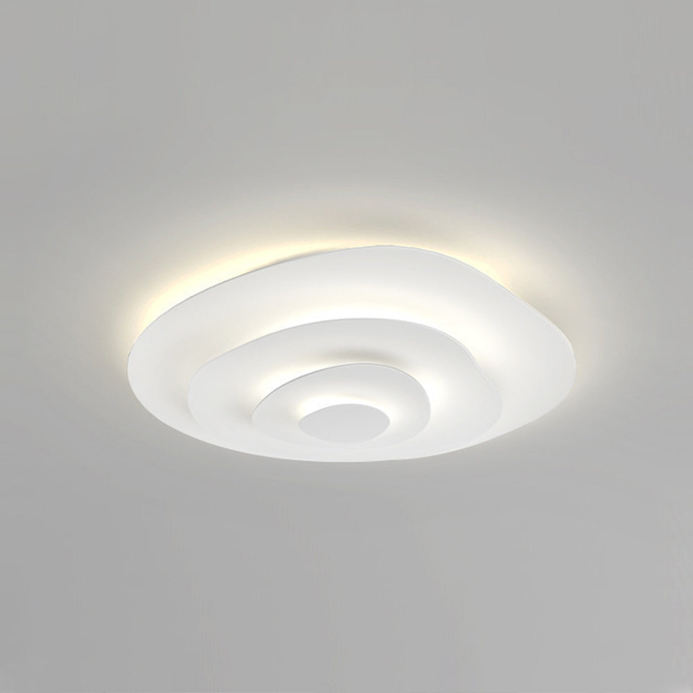 Lightcollects Modern Simple Ripple White lron Ceiling Light ...