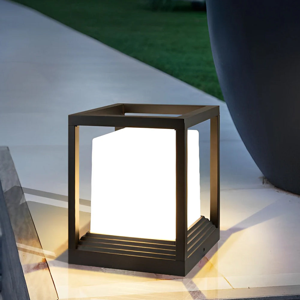 Lightcollects Home Minimalist Square Waterproof LED Black Outdoor ...