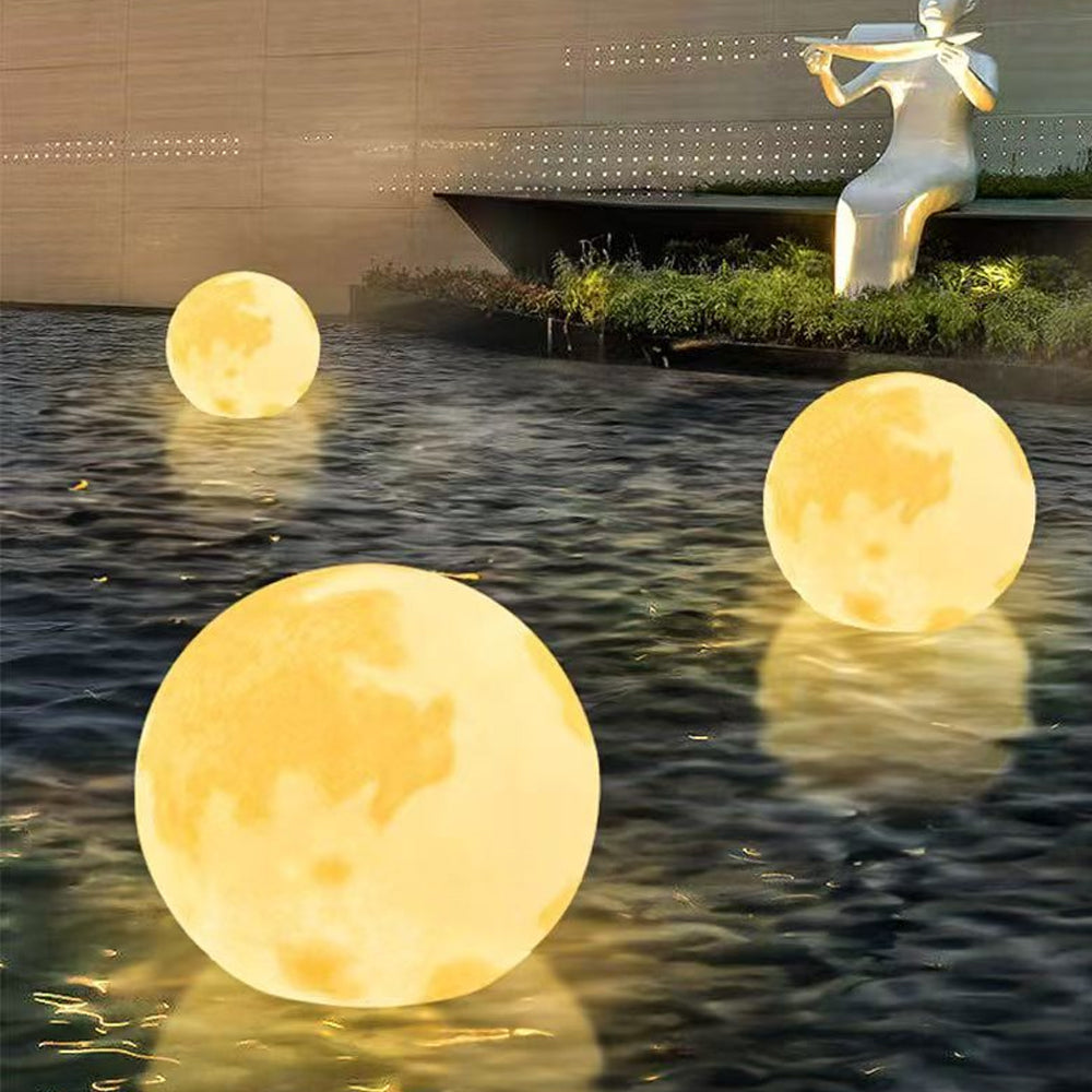 Lightcollects Home Modern Waterproof Moon Ball Lights Garden Landscape ...