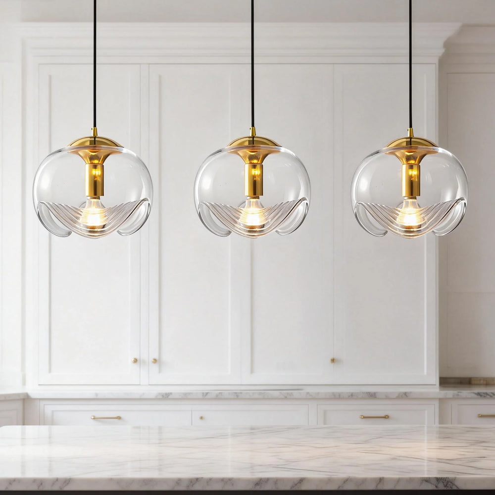 Lightcollects Bauhaus Light Luxury Round Glass Pendant Light ...