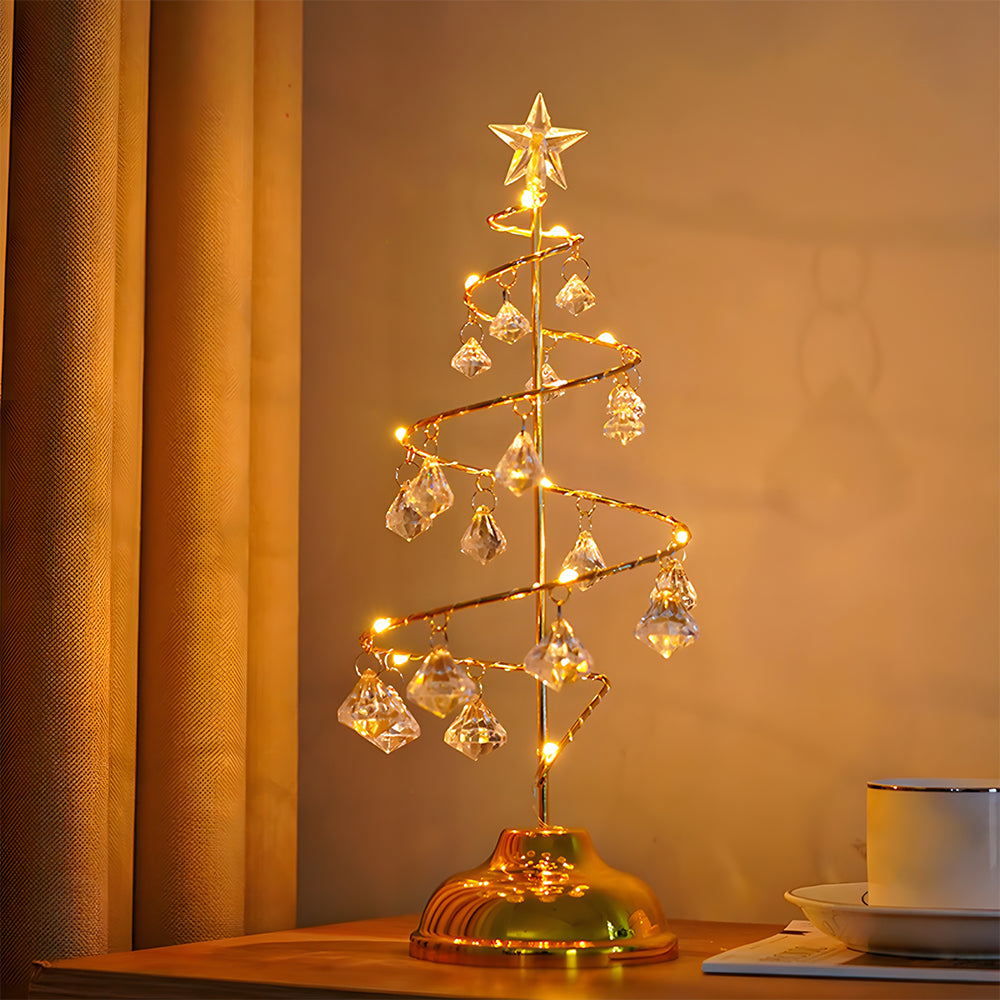 Lightcollects Sparkling Crystal Christmas Tree LED Lamp Christmas ...