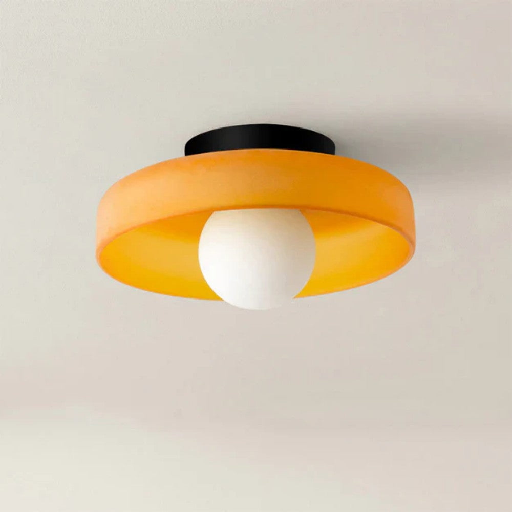 Lightcollects Home Modern Round Flush Mount Kitchen Hallway Glass ...