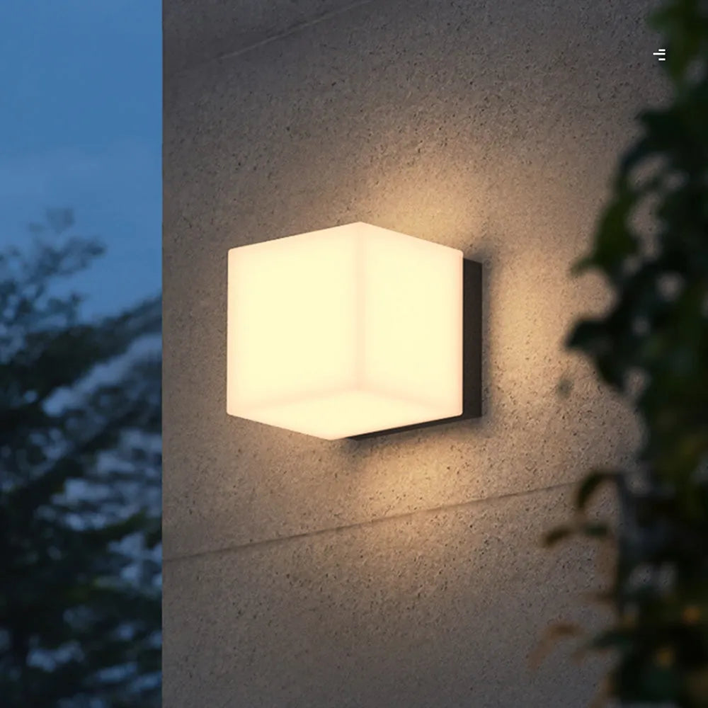 Lightcollects Home Modern Simple Square Outdoor Waterproof Wall Lamp ...