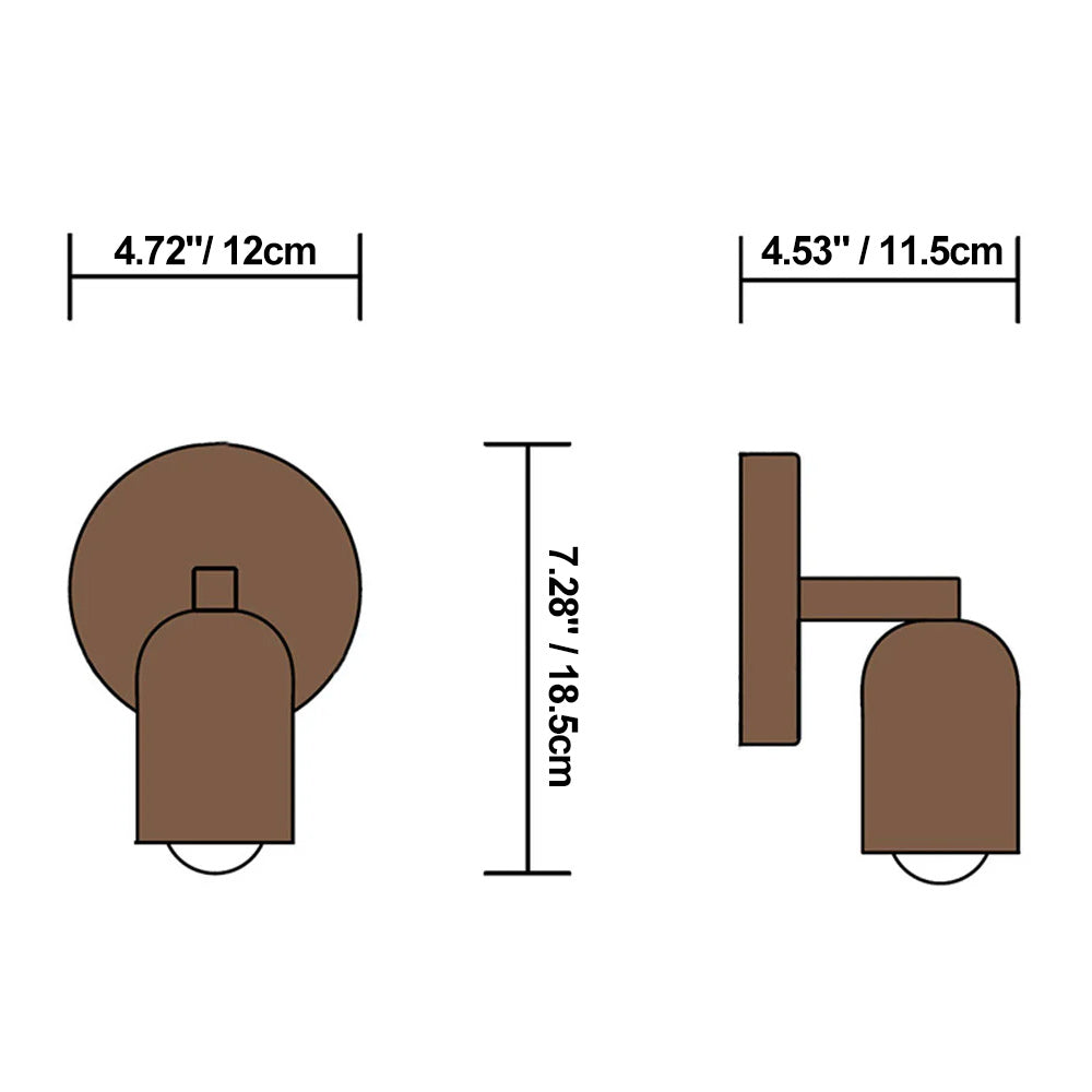 Lightcollects Home Simple Modern Small Stained Wall Sconce Lighting ...